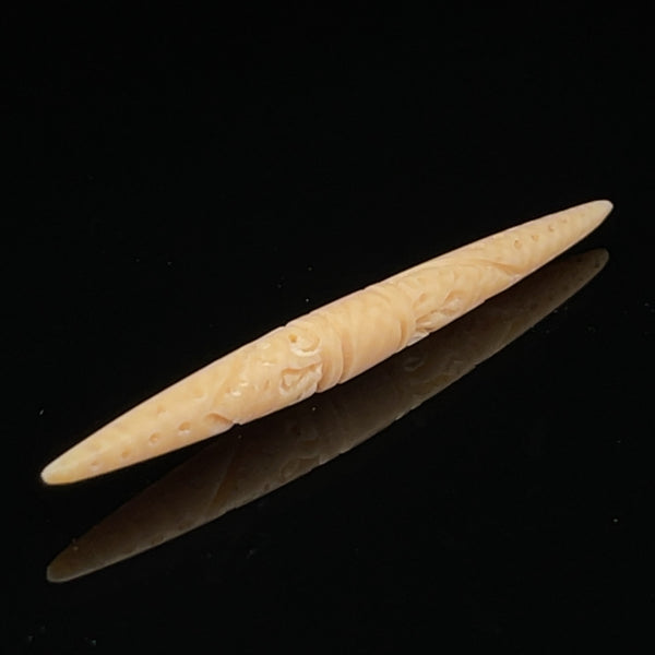 4.5mm Fossilized Mammoth Carved Septum Spike – Oracle Body Jewelry