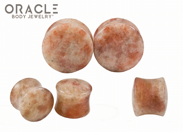 Sunstone Double Flare Plugs – Oracle Body Jewelry