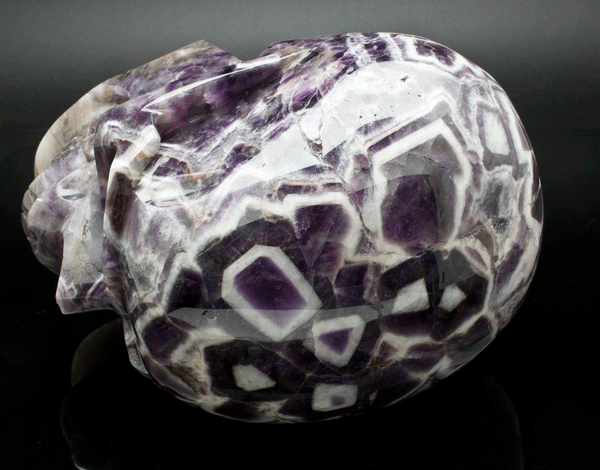 Large Amethyst Carved Large Skull – Oracle Body Jewelry