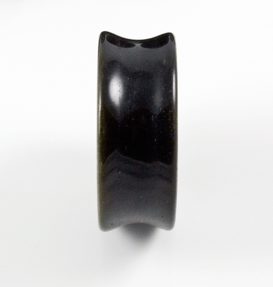 Gold Obsidian Concave Solid Double Flare Plugs – Oracle Body Jewelry
