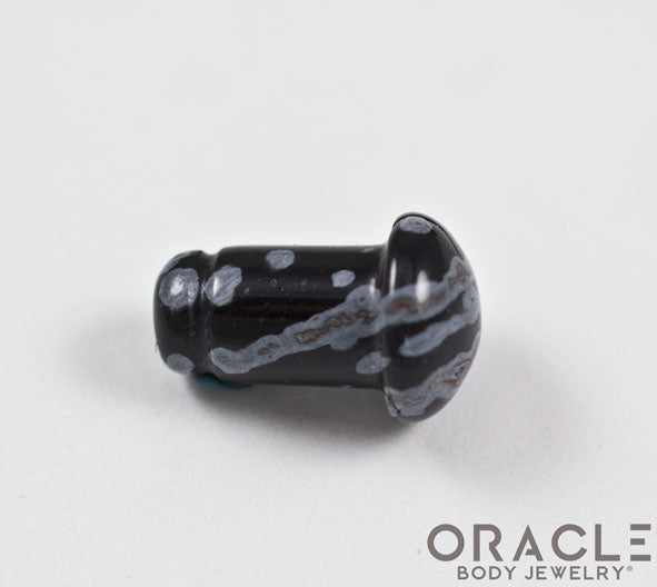 Snowflake Obsidian Single Flare Plugs – Oracle Body Jewelry
